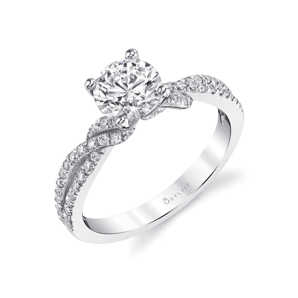 SPIRAL DIAMOND ENGAGEMENT RING - BRIA – petitegjewelers